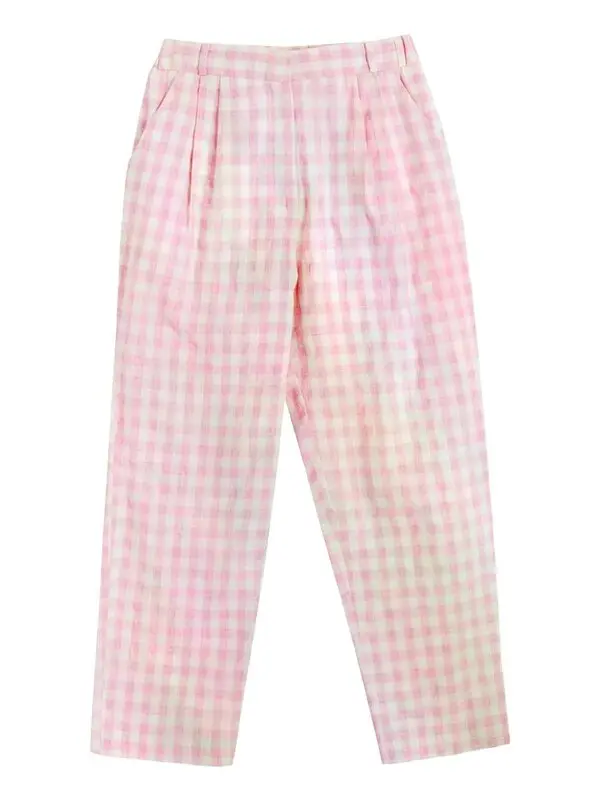 Chinti & Parker Gingham-pattern Trousers - Pink