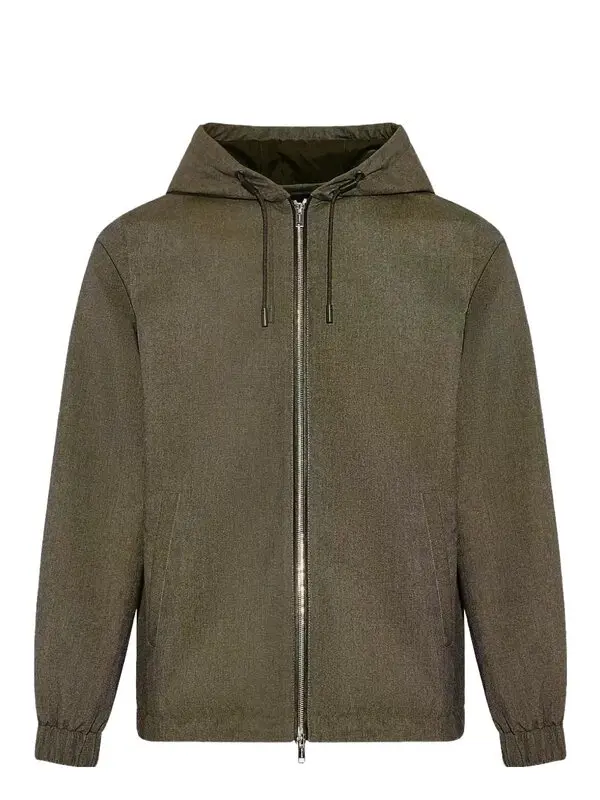 YVES SALOMON Hooded Jacket - Green