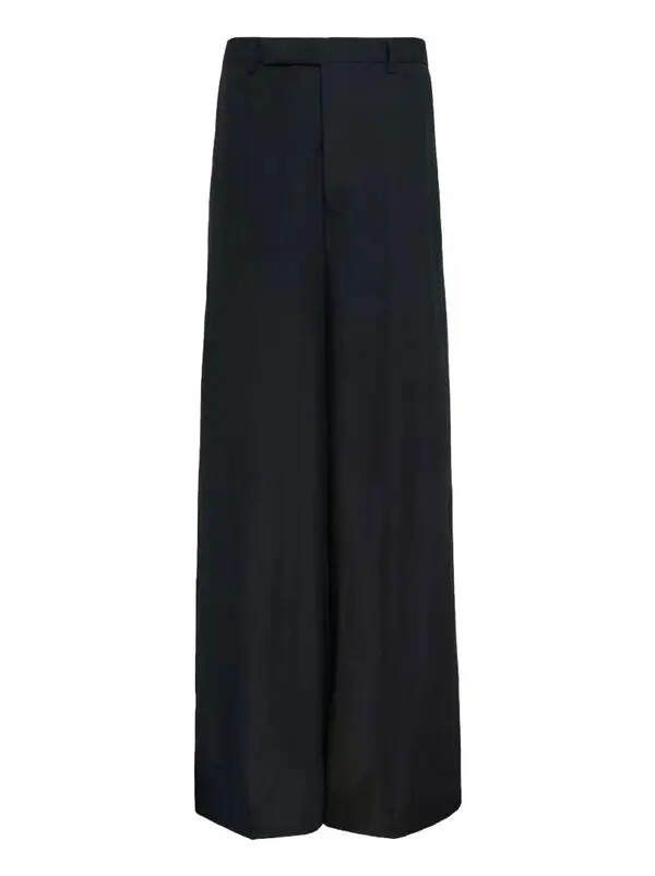 Rick Owens Belt-loop Wide Leg Trousers - Black