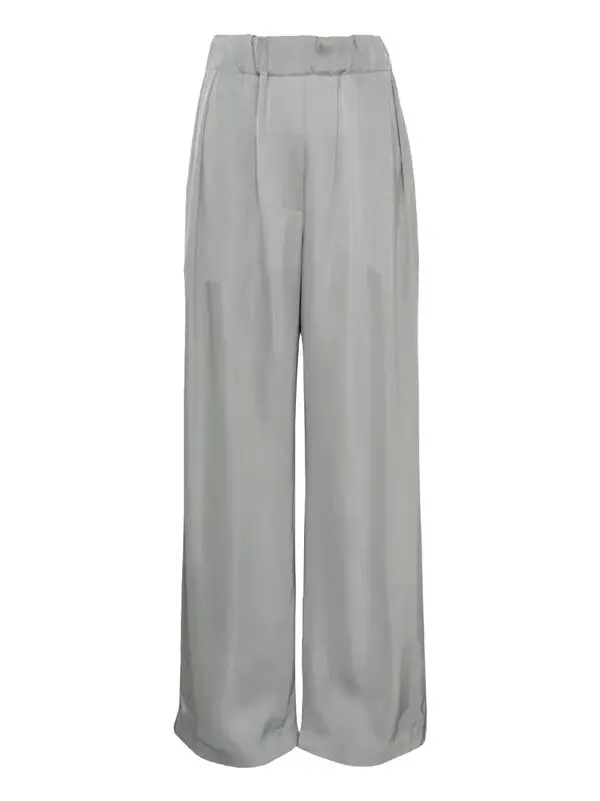 JIL SANDER Elasticated-waistband Palazzo Pants - Grey