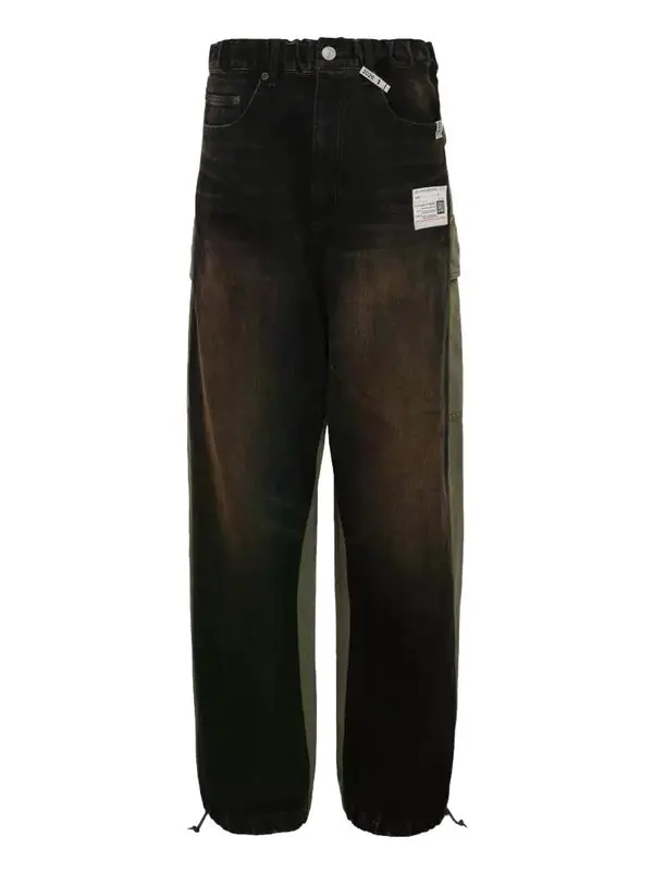 Mihara Yasuhiro Elasticated-waistband Cargo Pants - Black