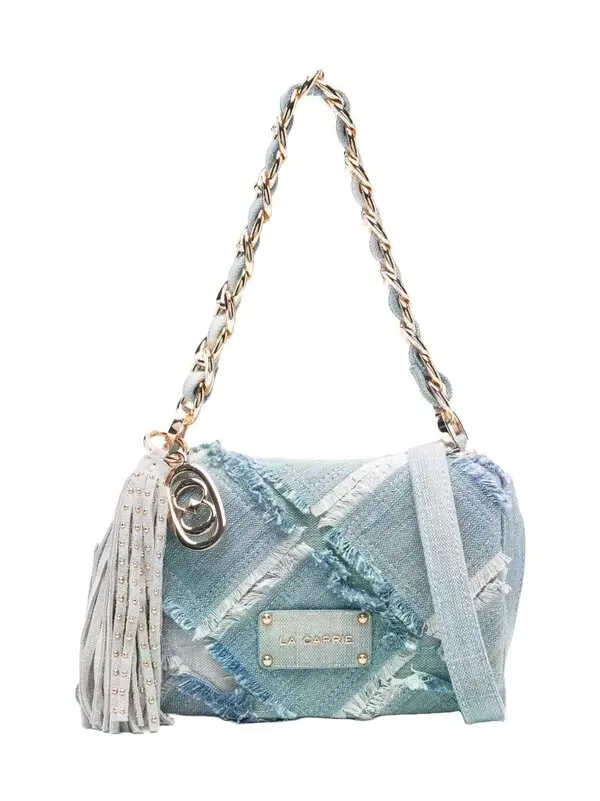 LA CARRIE Tassel Chain Crossbody Bag - Blue