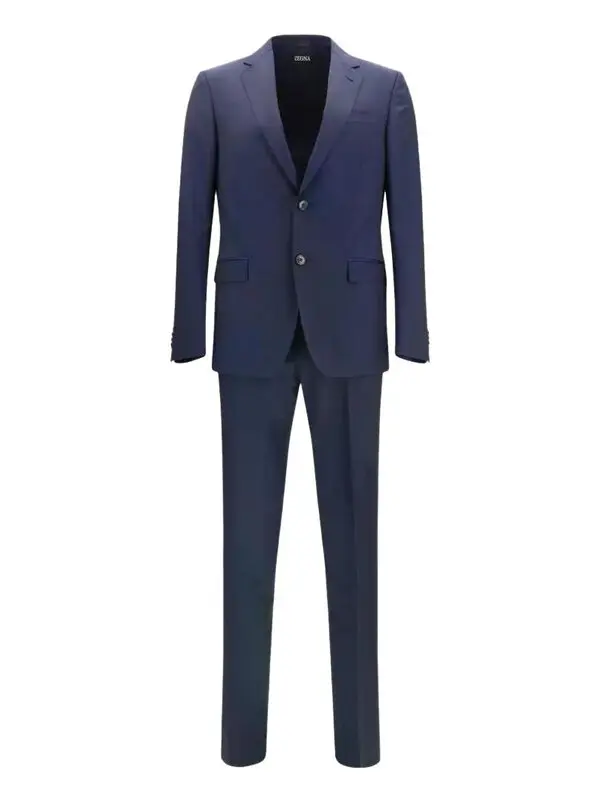 Zegna Buttoned Suit - Blue