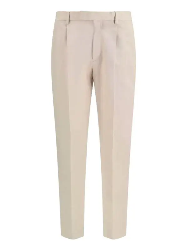 Zegna Pleated Trousers - Neutrals