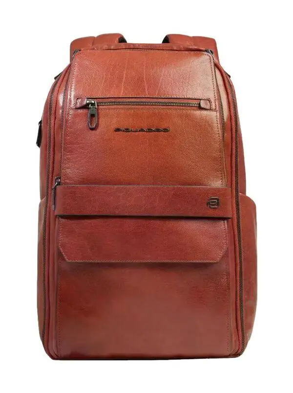 PIQUADRO Leather Backpack - Brown