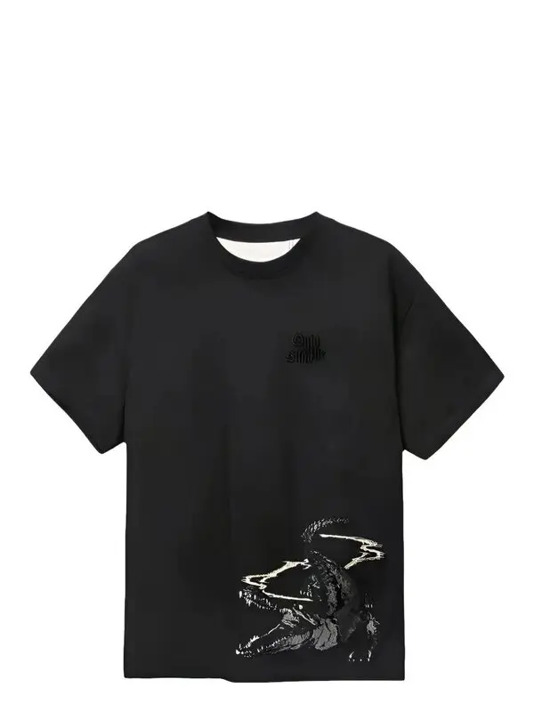 ONLY THE BLIND Crew-neck T-shirt - Black