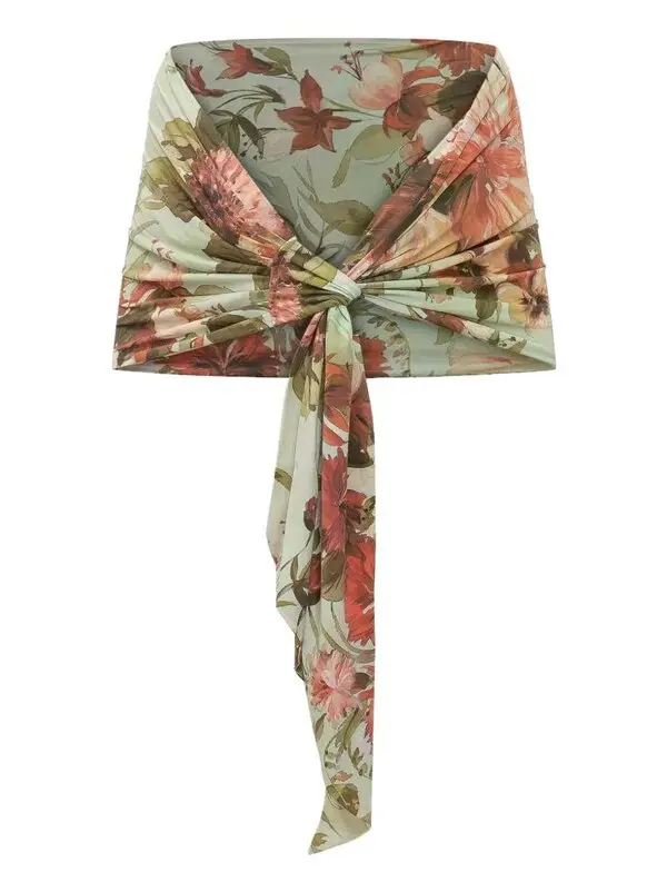 Chiara Boni La Petite Robe Evina Floral-print Stole - Green