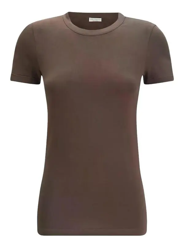 Brunello Cucinelli Round-neck T-shirt - Brown