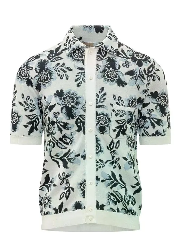 RAKKI Floral-pattern Shirt - White