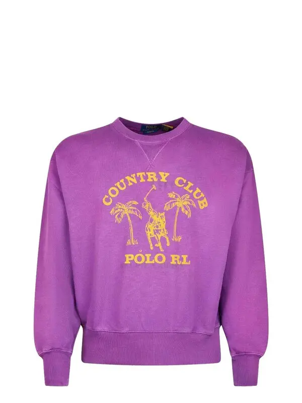 Polo Ralph Lauren Graphic-print Sweatshirt - Purple