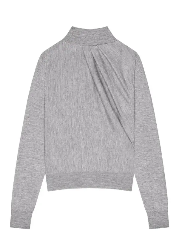 Givenchy Draped Pullover Sweater - Grey