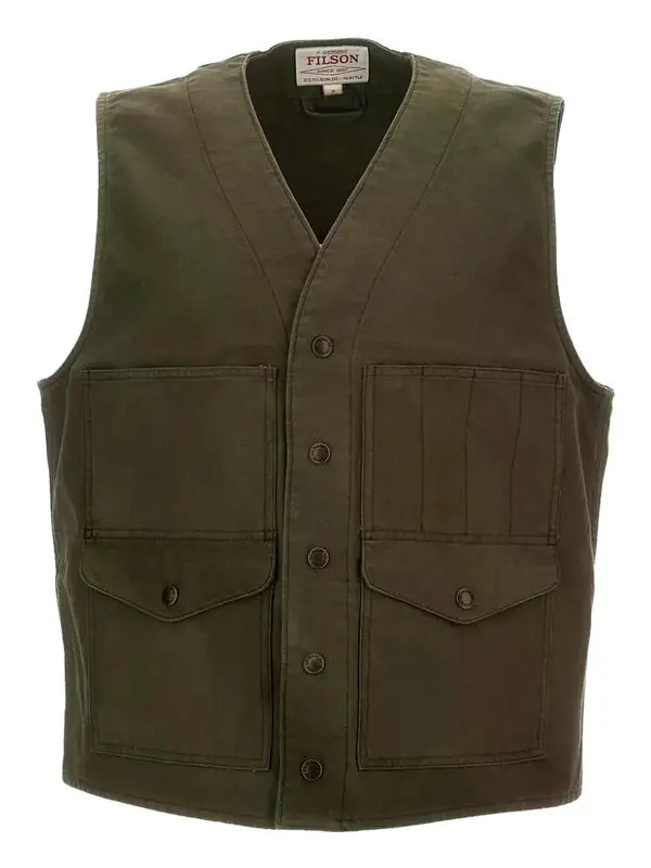 Filson Buttoned Vest - Green