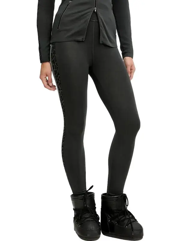 NEWLAND Patterned Perfomance Leggings - Black