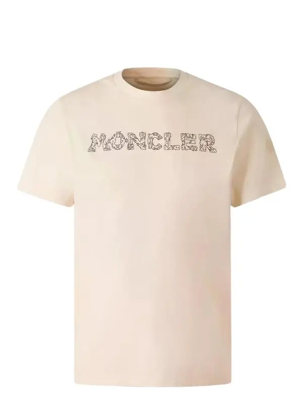 Moncler Graphic Round-neck T-shirt - Neutrals