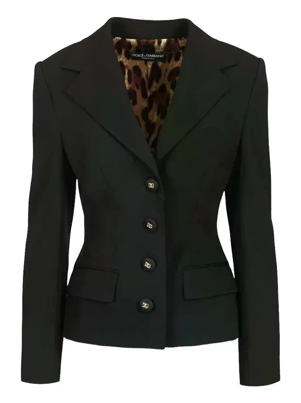 Dolce & Gabbana Button Jacket - Black