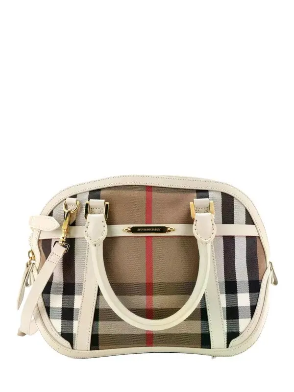 Burberry House Check Bridle Bag - Neutrals