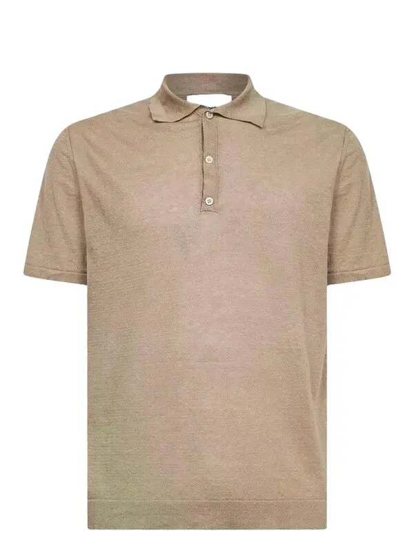 COSTUMEIN Putri Buttoned Polo Shirt - Neutrals