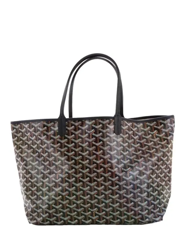 Goyard Saint Louis Coated Canvas Pm Tote Bag - Black
