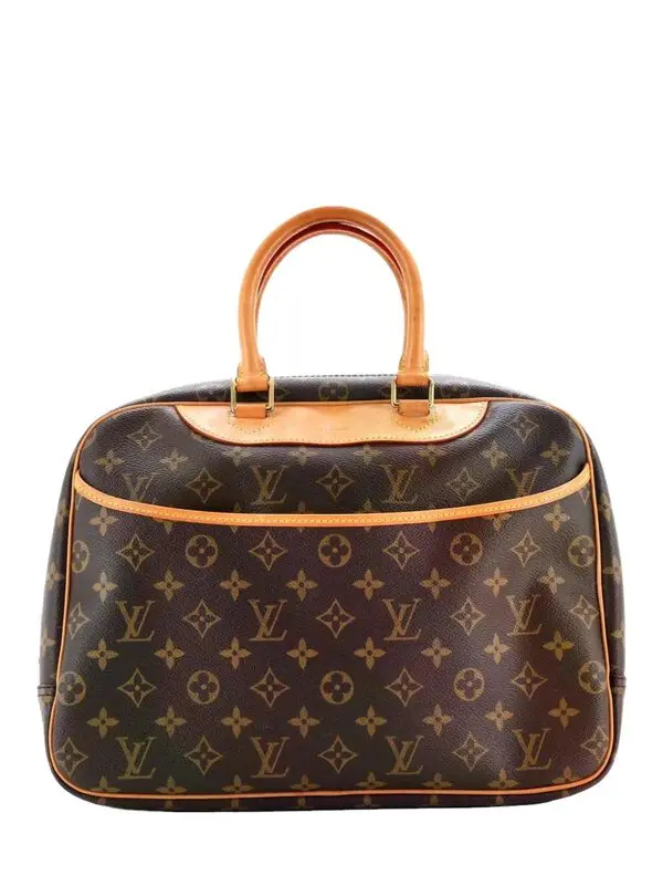 LOUIS VUITTON Deauville Monogram Canvas Handbag - Brown