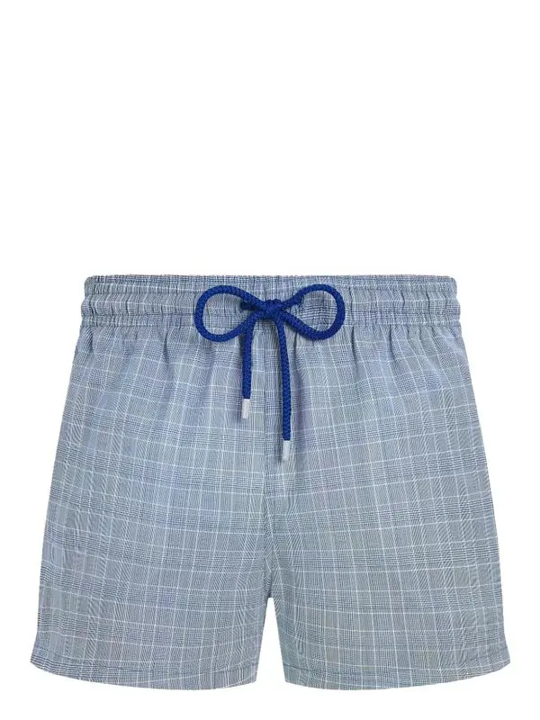 Vilebrequin Prince Of Wales Check Swim Shorts - Blue