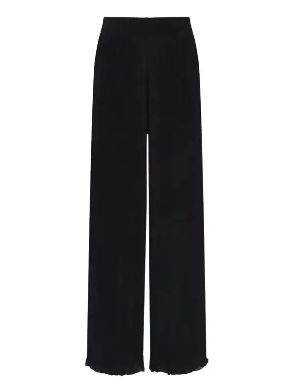 Vilebrequin Elasticated Wide-leg Trousers - Black