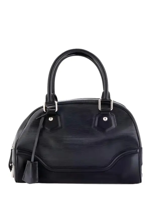 LOUIS VUITTON Montaigne Bowling Bag Epi Leather Pm - Black