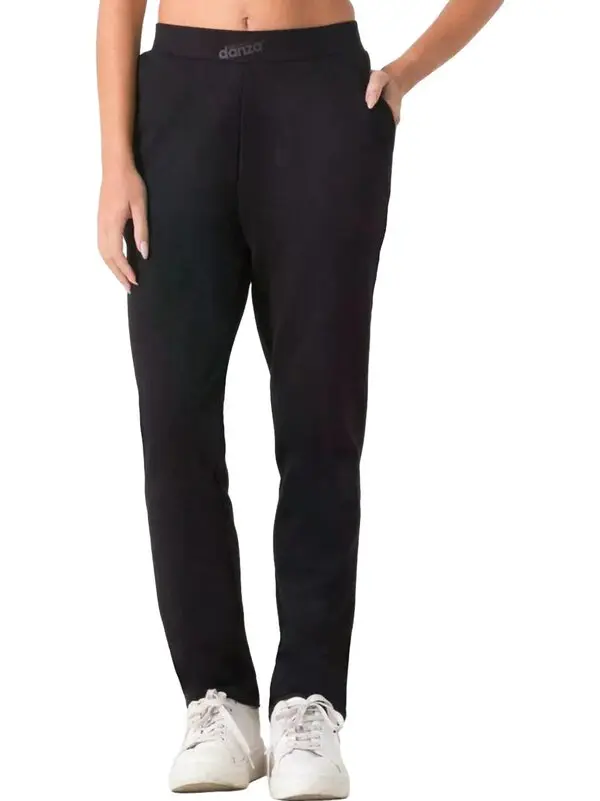 DIMENSIONE DANZA Logo-waistband Trousers - Black