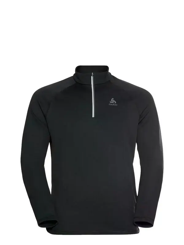 ODLO Besso Zip Crew-neck Sweatshirt - Black