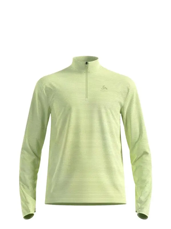 ODLO Textured Half Zip Sweatshirt - Green