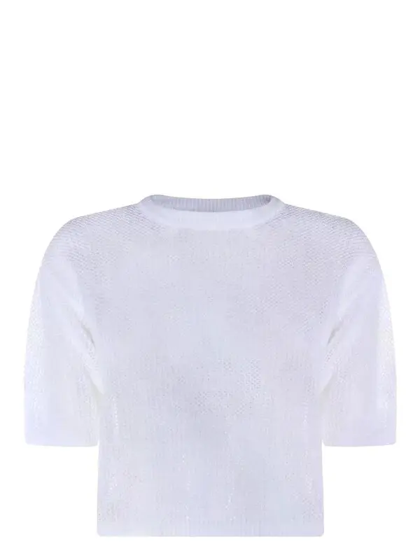 Antonelli Firenze Pointelle-knit T-shirt - White