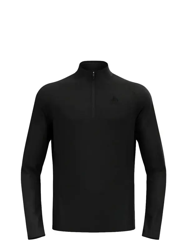 ODLO The Essentials Zip Long-sleeve Sweatshirt - Black