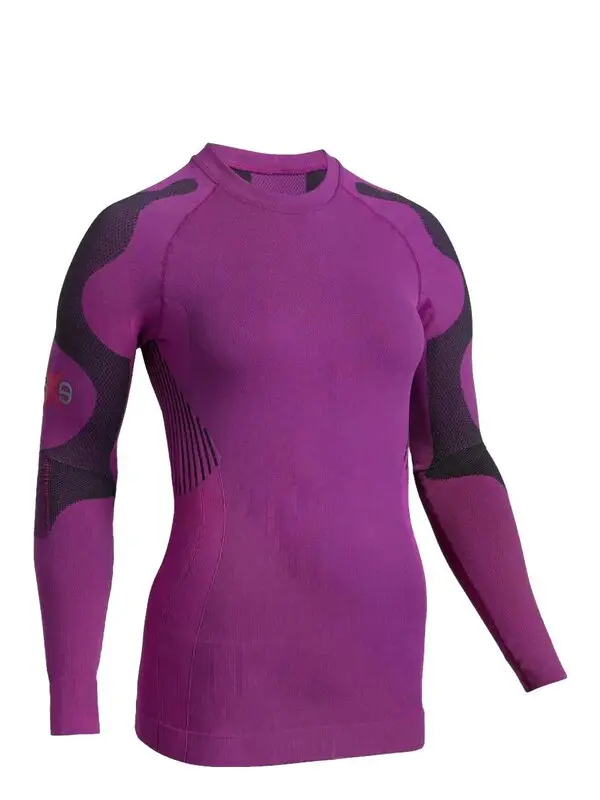 I-EXE Quick Round-neck Long-sleeve Top - Purple