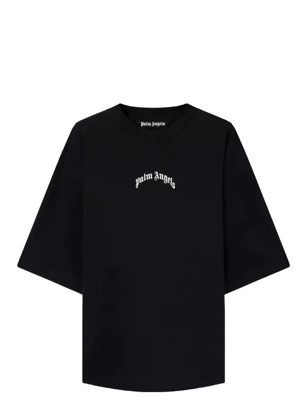 Palm Angels Logo Oversized T-shirt - Black