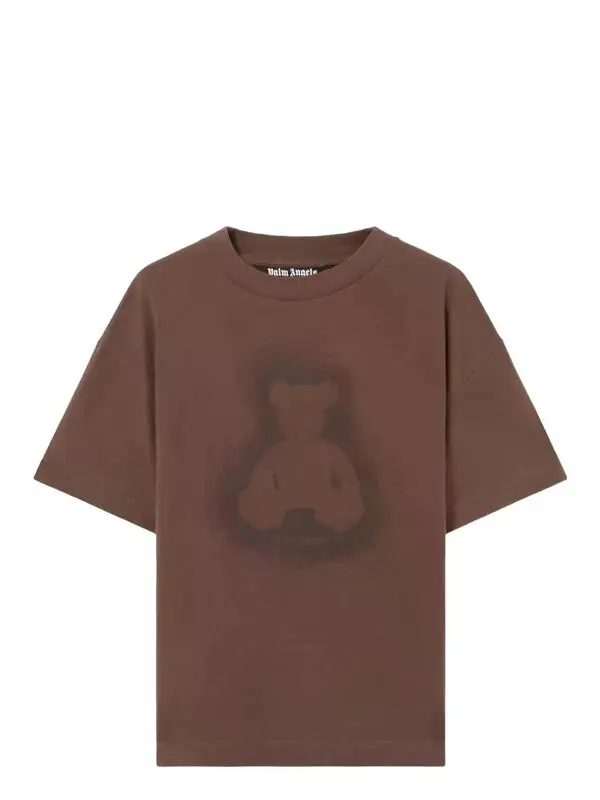 Palm Angels Spray Bear T-shirt - Brown