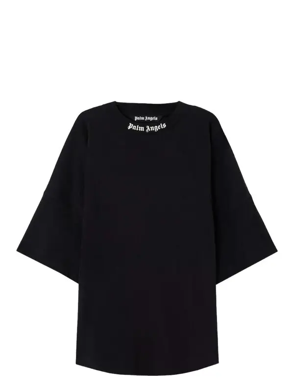 Palm Angels Logo Oversized T-shirt - Black