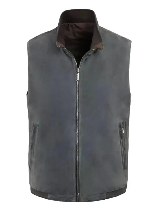 MOORER Reversible Gilet - Grey