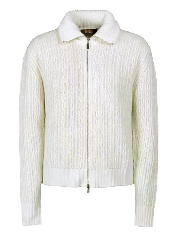 MOORER Cashmere Cardigan - Neutrals