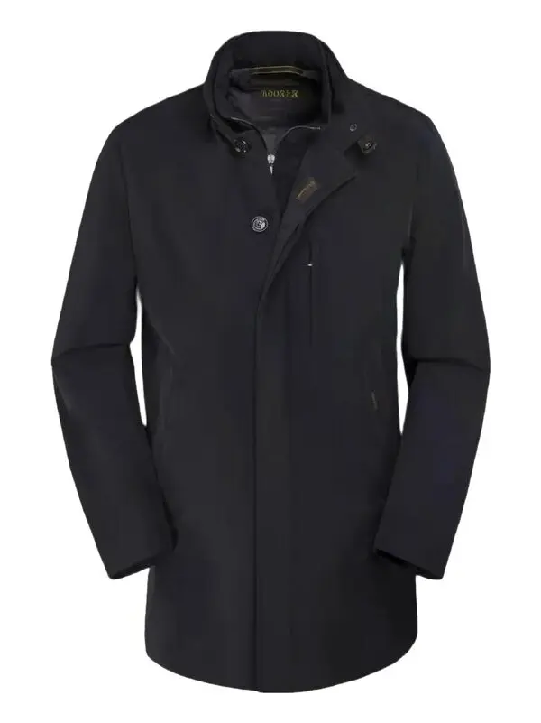 MOORER Button-fastening Coat - Blue