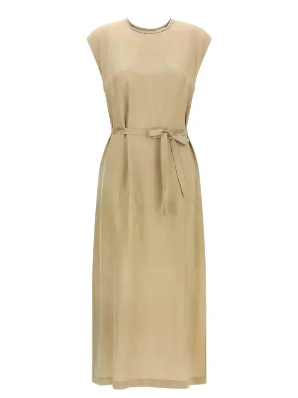Peserico Sleeveless Midi Dress - Neutrals
