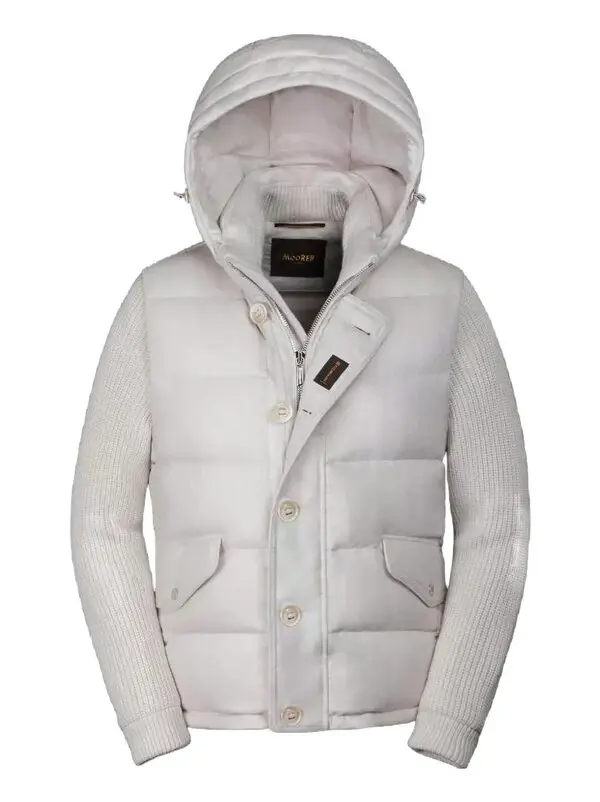 MOORER Foscolo-ba1 Padded Jacket - Neutrals