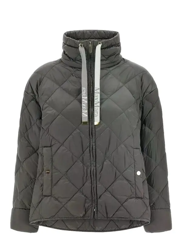 Max Mara Diamond Quilted Jacket - Grey