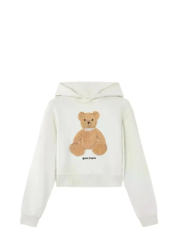 Palm Angels Bear Graphic Hoodie - White