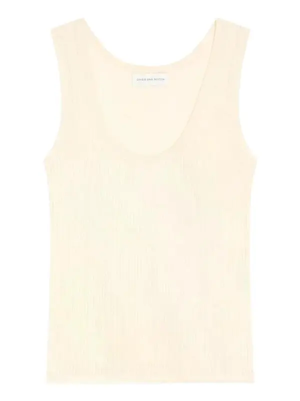 Dries Van Noten Ribbed Tank Top - Neutrals