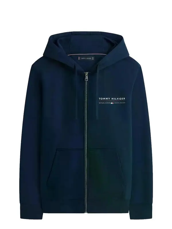 Tommy Hilfiger Logo-detail Hoodie - Blue