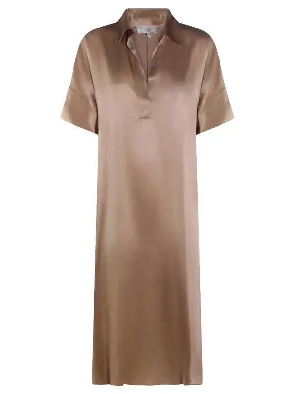 Antonelli Firenze Short-sleeve Midi Dress - Neutrals