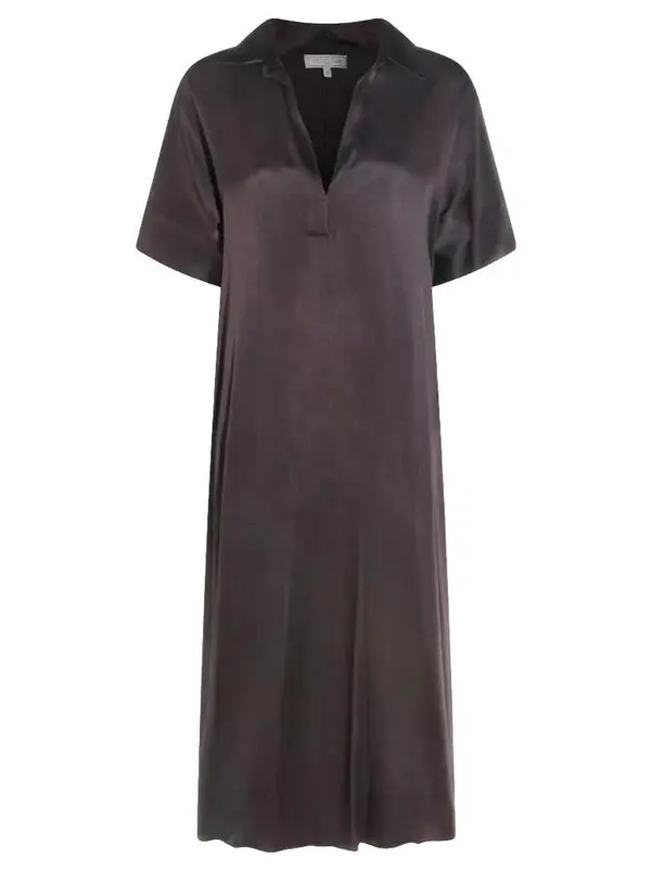 Antonelli Firenze V-neck Slit Midi Dress - Purple