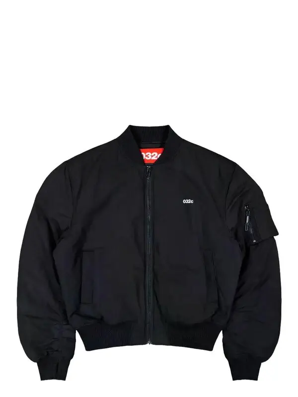 032C Zip-up Bomber Jacket - Black