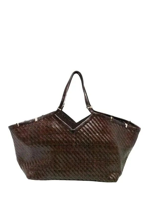 Benedetta Bruzziches Woven Shoulder Bag - Brown