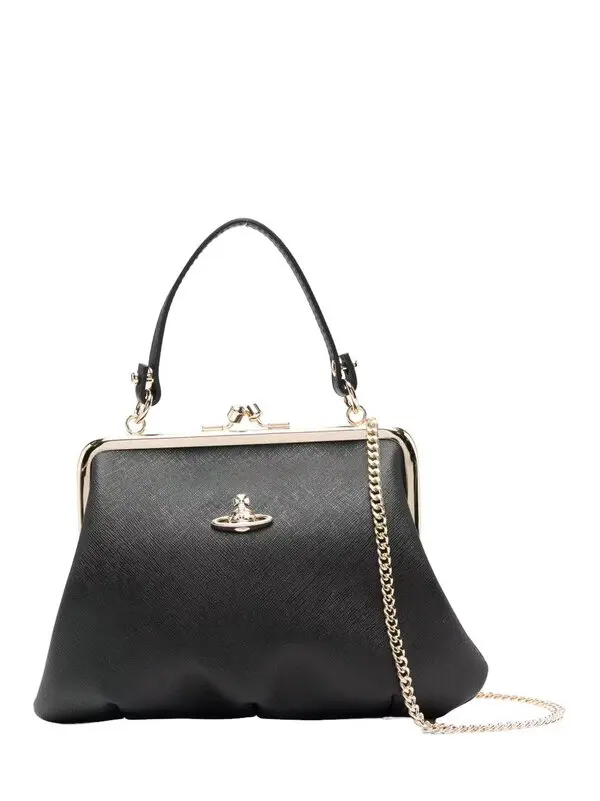 VIVIENNE WESTWOOD Granny Frame Orb-detail Mini Bag - Black