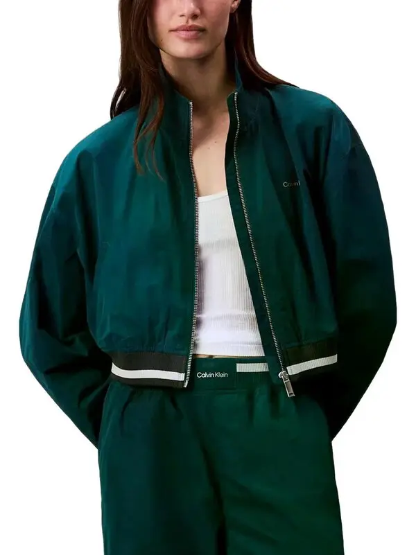 Calvin Klein Cropped Jacket - Green